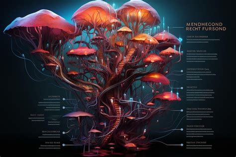 Premium Photo Neuro Mesh Wonderland Flowchart Of Artificial Neural