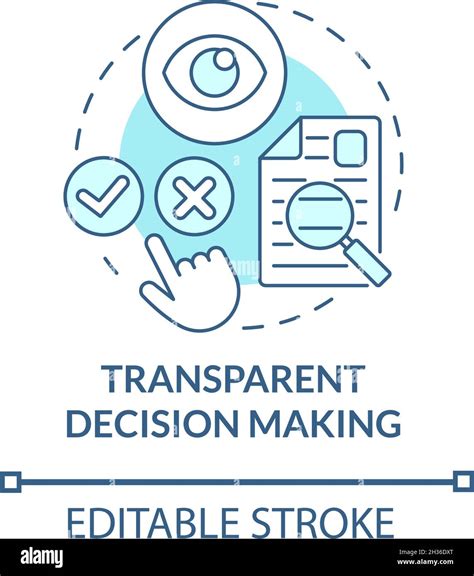 Transparency In Decision Making Concept Icon Stock Vector Image And Art