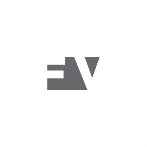 Fv Logo Monogram With Negative Space Style Design Template 2771737