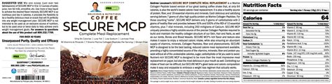 Secure MCP Complete Meal Replacement Coffee Weight Management