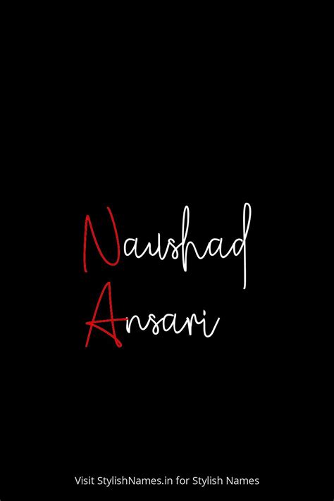 Naushad Ansari Name For Instagram Stylish Name Names