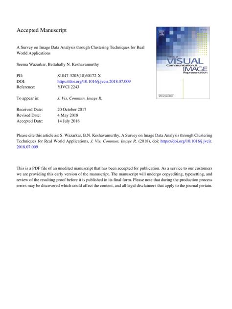 image classification using image pdf cluster analysis image