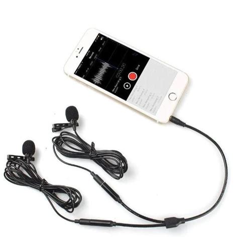 MAONO AU-404 Dual Lavalier Microphones Omnidirectional Lapel ...