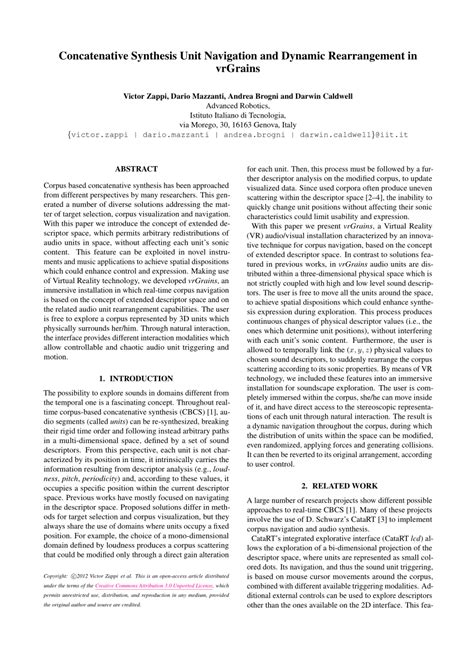 pdf concatenative synthesis unit navigation and dynamic rearrangement