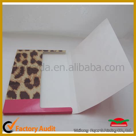 Fancy Design Paper File Folder Pocket Presentation Folder Document