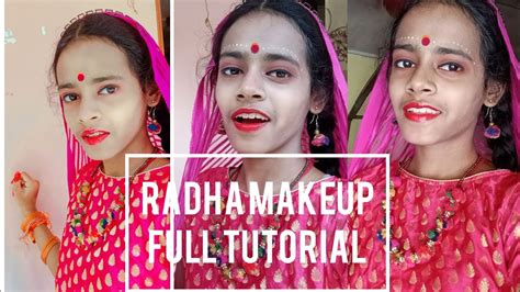 Radha Rani Full Makeup Tutorial Makeup Radhakrishna Youtube
