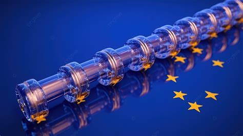 파란색 배경과 제재 속에서 러시아 가스 석유 산업을 유럽 연합에 연결하는 3d 송유관 원유 천연 가스 석유 산업 배경 일러스트 및 사진 무료 다운로드 Pngtree