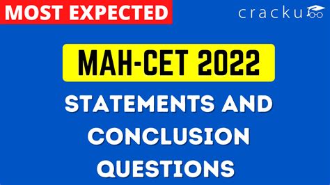 Statements And Conclusion Questions For Mah Cet Cracku