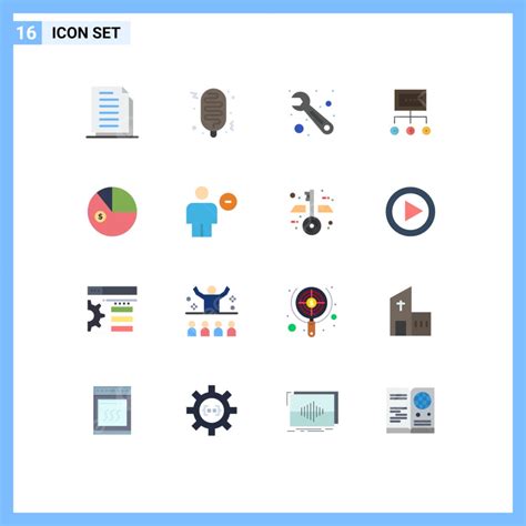 Modern Set Of 16 Flat Colors And Symbols Such As Plan Investment Flat Vector Png And Vector