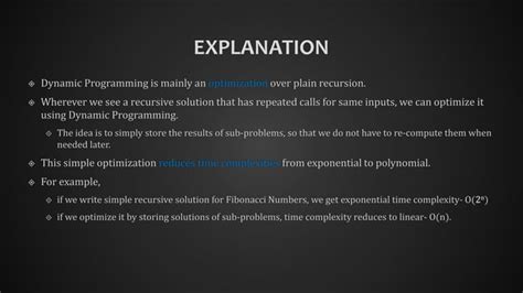 Introduction To Dynamic Programming Ppt