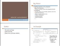Memory Management In C Stack Vs Heap Malloc And Free Course Hero