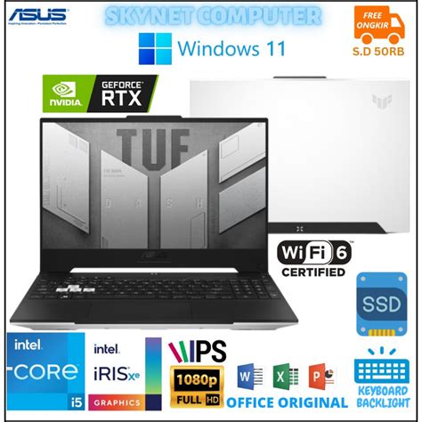 Jual Asus Tuf Dash F15 Fx517zc Intel Core I5 12450h Ram16gb Ssd512gb