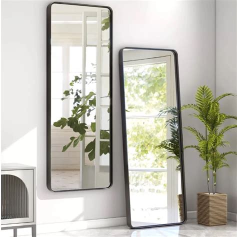 Buy Online Metal Frame Mirror Rectangular Corner Round