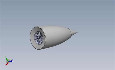 喷气式发动机 SOLIDWORKS 2014 模型图纸下载 懒石网