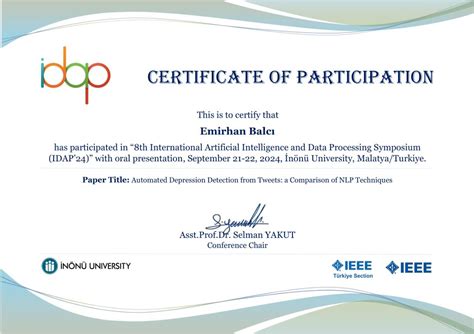 Emirhan Balcı On Linkedin Idap24 Ai Nlp Machinelearning