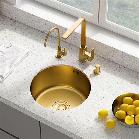 Nano Gold Kitchen Sink 14171417 Gold Kitchen Sink Single Sink