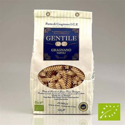 Bio Fusilli Pasta Di Gragnano Igp 500 G Gentile Oliceto Olivenöl