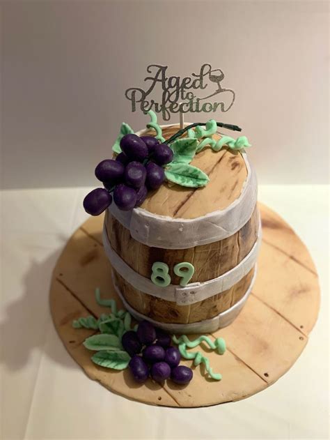 Aged To Perfection Wine Barrel Cake Barrel Cake Cake Butter Cream