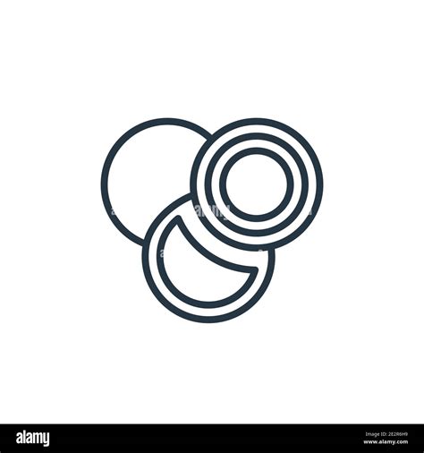 Venn Diagram Outline Vector Icon Thin Line Black Venn Diagram Icon Flat Vector Simple Element