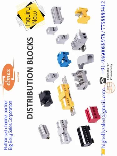 Elmex Terminal Block Elmex Spring Clamppress Type Dst 25 Dst 4 Dst