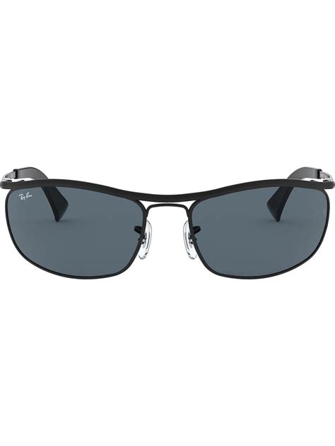 Ray Ban Mens Olympian Metal Sunglasses With Wraparound Bar Solid In