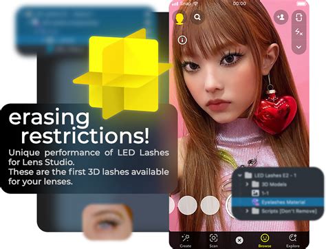 Led Lashes 3d Eyelashes System For Meta Spark Studio