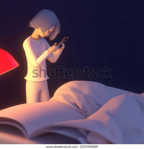 「3d Cute Gender Neutral Character Nervously Interacting」のai生成画像