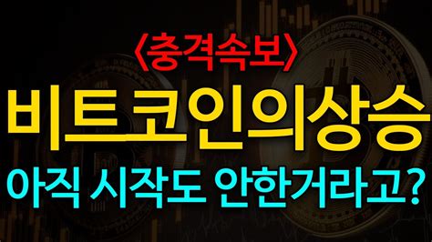 충격 속보 우리의 비트코인 아직 상승은 시작도 안 한 거랍니다 과연 그들의 가격 전망은 Youtube