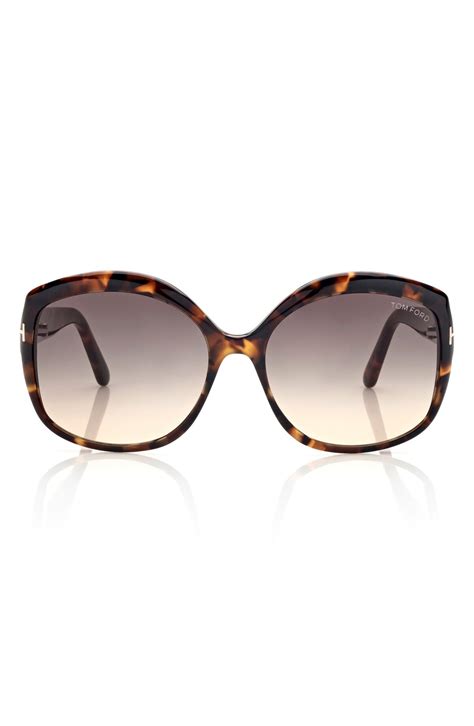 Tom Ford Chiara 60mm Gradient Polarized Round Sunglasses Editorialist