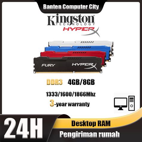 Jual Pengiriman Jakarta Dektop RAM DDR3 4GB 8GB Kingston Hyperx Desktop RAM DDR3 1 5V 1333 1600