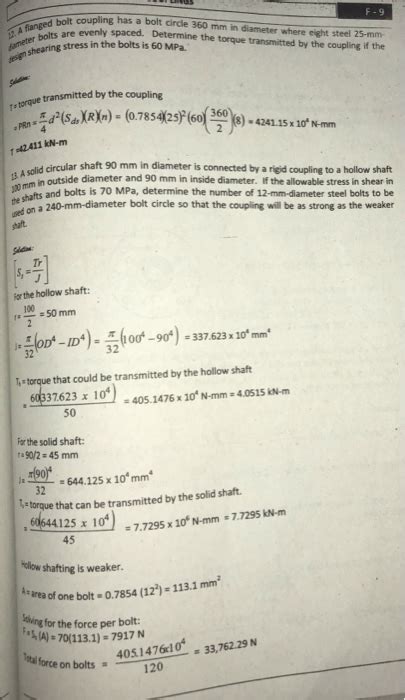 Solved Coupling Machine Design Question 11