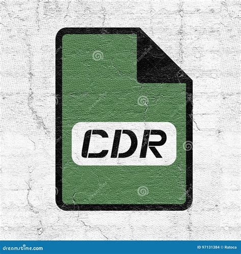 Computer cdr file icon stock illustration. Illustration of symbol ...