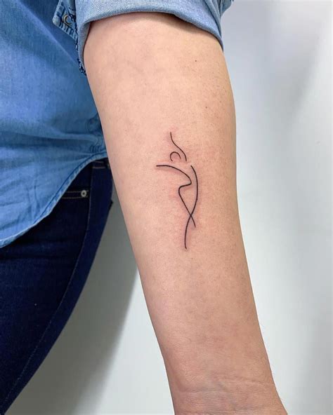 Powerful Tattoos Minimalisttattoos In 2020 Dancer Tattoo Dance