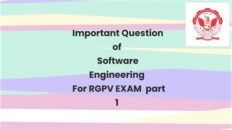 Software Engineering Important Question For Rgpv Exam 2023