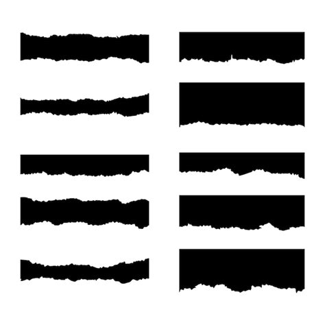 Premium Vector Set Of Torn Paper Vector