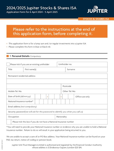 Fillable Online 20242025 Isa Application Form Fax Email Print Pdffiller