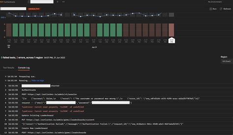 My Requests Are Working When I Send Them Individually And In A Collection But Not With A Monitor
