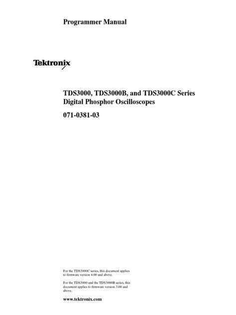 Tek 3000 Series Programming Manual Download Free Pdf Ip Address