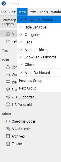 Categories And Tags Arent Showing On The Left Hand Navigation Tree