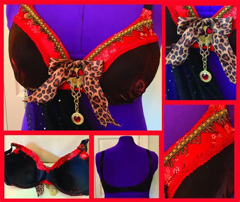 Cherry Pin Up Belly Dancer Fusion Belly Dance Adult Halloween Costume