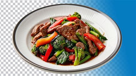 Wok Stir Fry Dish Png Premium Ai Generated Psd