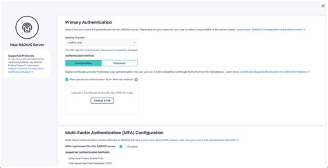 Certificate Based Authentication To RADIUS For Admins JumpCloud