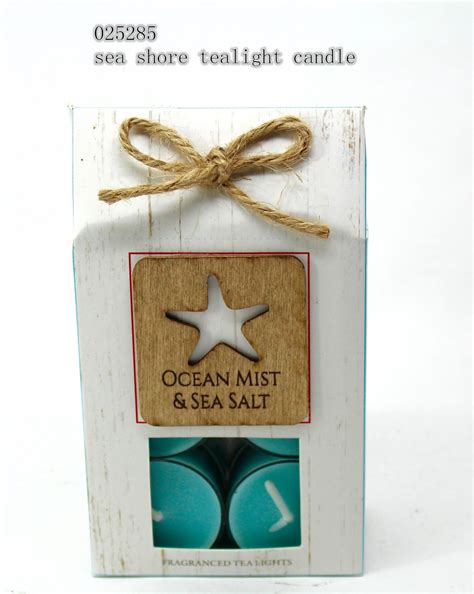 Sea Shore Scented Glass Candle Tealight Neobeeqld