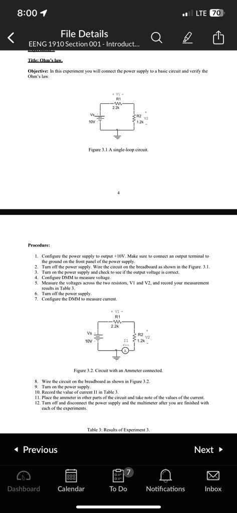 8 00 File Details Eeng 1910 Section 001 Introduct Title Ohms Law Objective In This