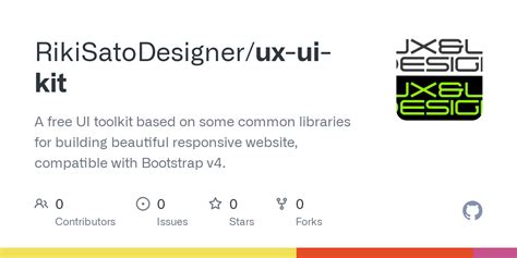 GitHub RikiSatoDesigner Ux Ui Kit A Free UI Toolkit Based On Some Common Libraries For