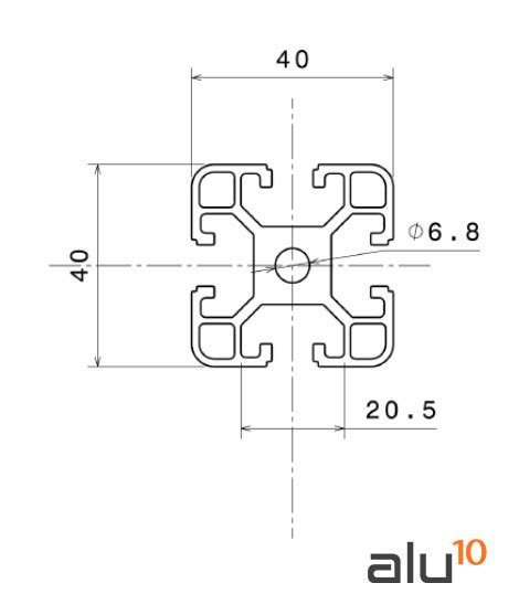 Aluminum Slot Profile 4040 Modular Machine