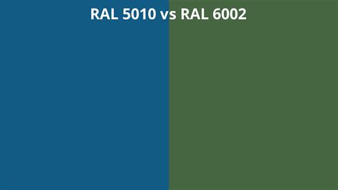 Ral 5010 Vs 6002 Ral Colour Chart Uk