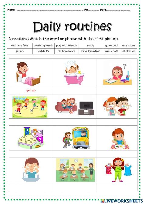 Daily Routines | Daily routine kids, Daily routine activities, Daily ...