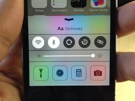 how to look up dictionary definitions via control center