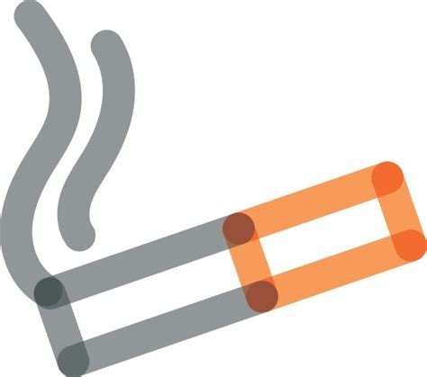 Cigarette Smoke Multiply Line Style Icon Vector Image